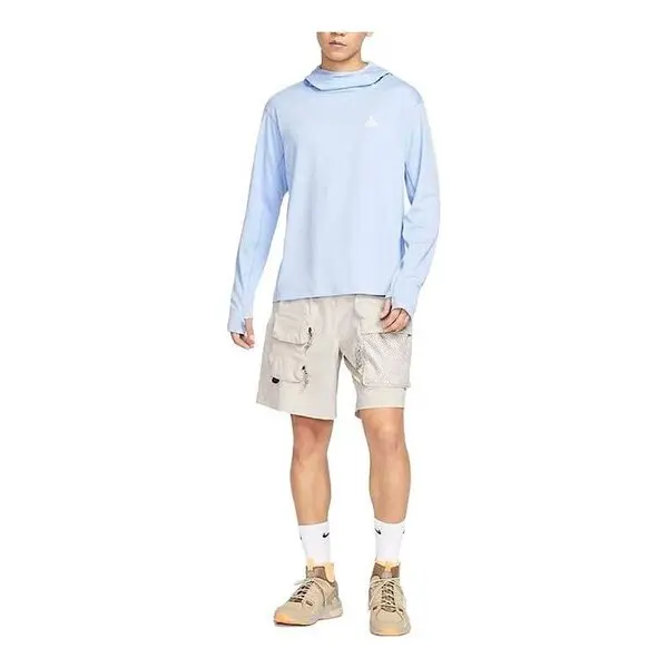 Nike Dri-fit Element Uv Running Hoodie - Blue