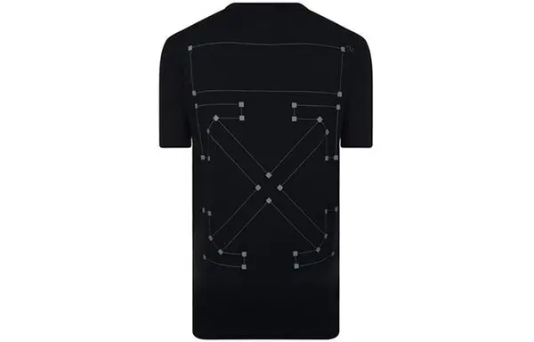 Off-White Backbone Design X Short Sleeve Loose Fit