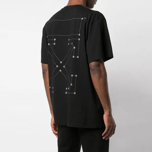 Off-White Backbone Design X Short Sleeve Loose Fit