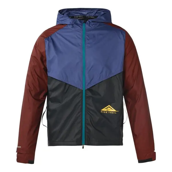 Nike Logo Reflective Colorblock Hooded Jacket - Default Color