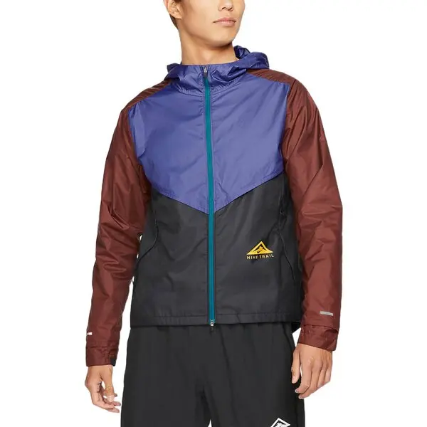 Nike Logo Reflective Colorblock Hooded Jacket - Default Color