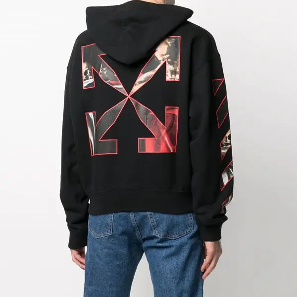 Off-White Caravaggio Diag Sleeve Hoodie