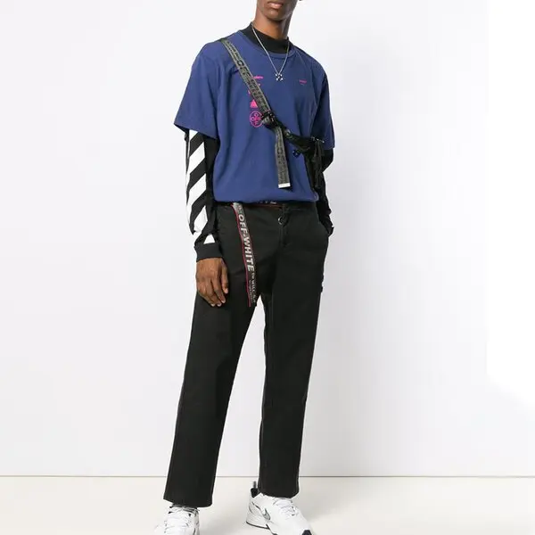 Off-White Mariana Painting Applique Short-sleeve Tee