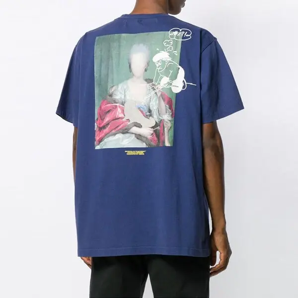 Off-White Mariana Painting Applique Short-sleeve Tee - Default Color
