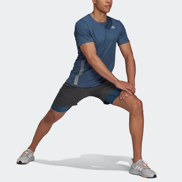 Adidas Reflective Running Sports Short Sleeve T-shirt