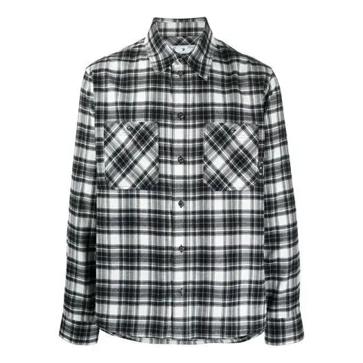 Off-White Ss21 Plaid Long Sleeves Shirt - Black