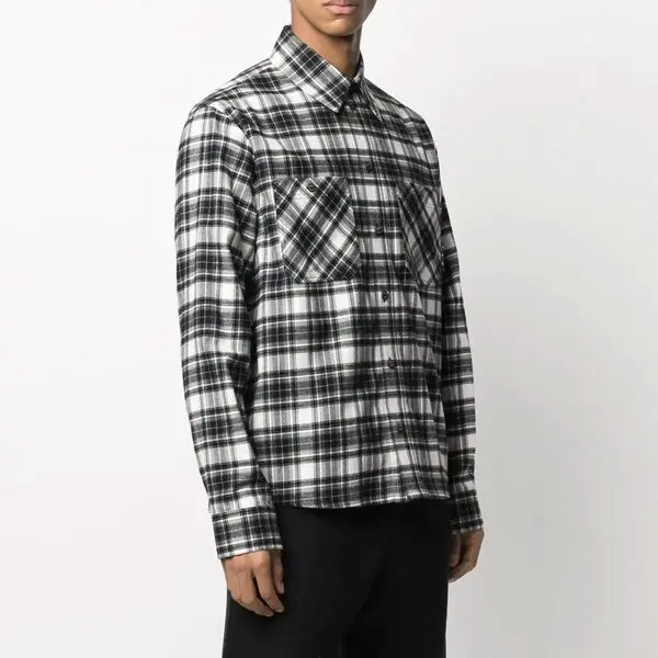Off-White Ss21 Plaid Long Sleeves Shirt