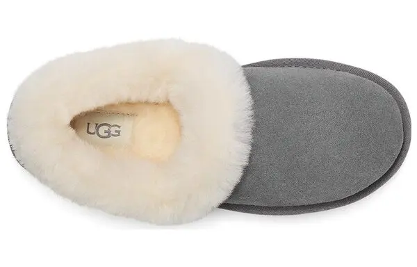 UGG Slip On Slipper With Fur Trim