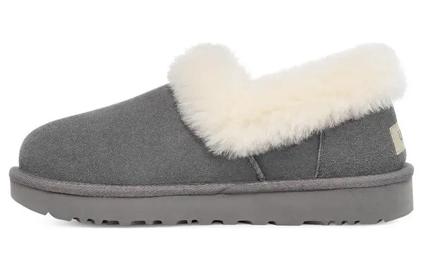 UGG Slip On Slipper With Fur Trim