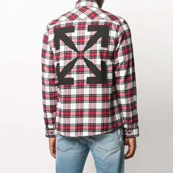 Off-White Ss21 Plaid Back Arrow Shirt