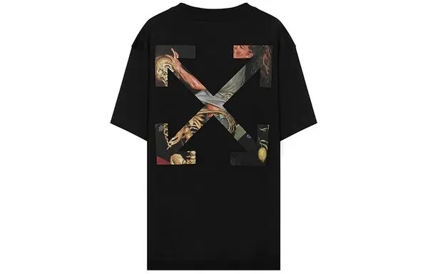 Off-White Comfort Loose Crewneck Short Sleeve Graphic T-shirt - Default Color