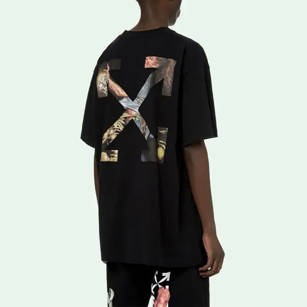 Off-White Comfort Loose Crewneck Short Sleeve Graphic T-shirt - Default Color