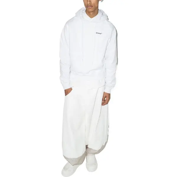 Off-White Solid Color Hoodie