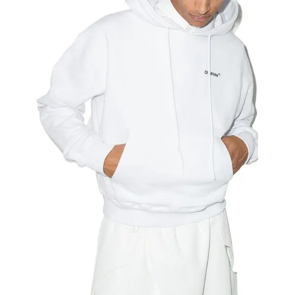 Off-White Solid Color Hoodie