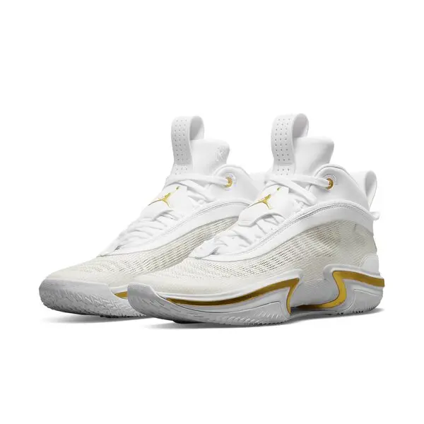 JORDAN Air 36 Se Pf "glory" High Top Sneakers - White/gold