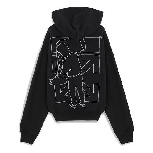 Off-White Workers Logo Hoodie - Black