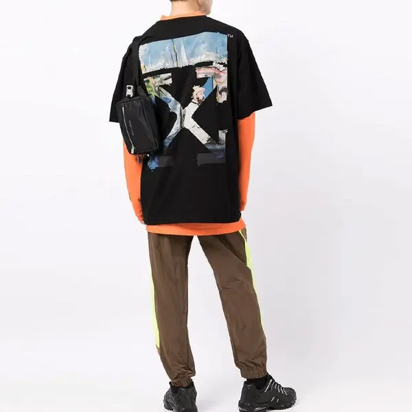 Off-White Painting Arrows Cotton Short Sleeve Tee