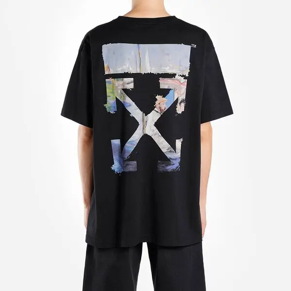 Off-White Painting Arrows Cotton Short Sleeve Tee
