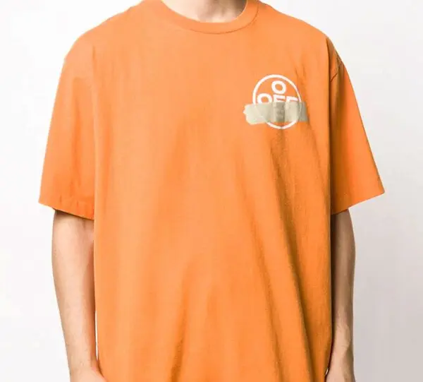 Off-White Bronzing Arrow Rubber Strap Patch Short Sleeve T-shirt - Default Colorway