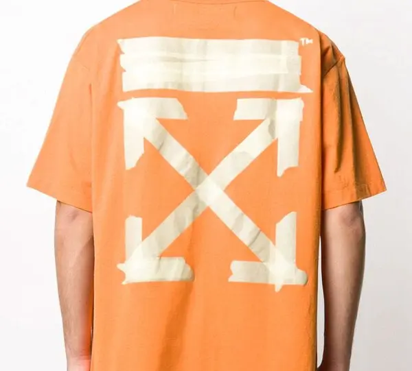 Off-White Bronzing Arrow Rubber Strap Patch Short Sleeve T-shirt - Default Colorway