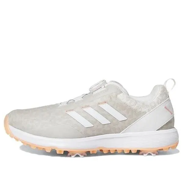 Adidas S2g Boa Spiked Golf Shoes - Cloud White/coral Fusion
