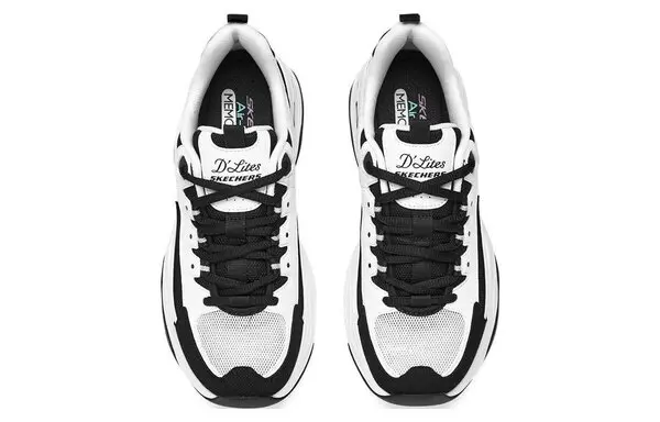 Sketchers D'lites 4.0 Athletic Sneakers - White/black