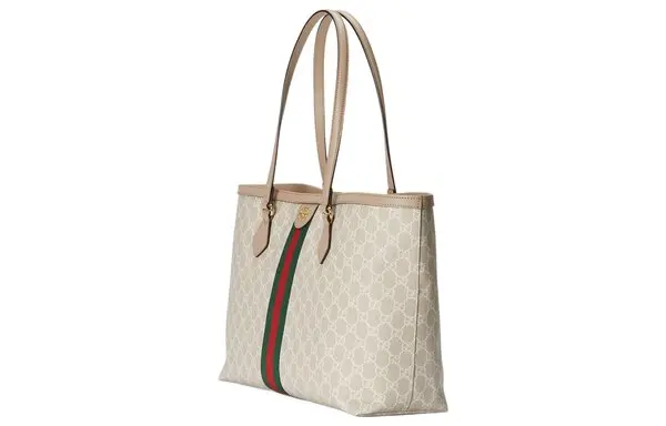 Gucci Ophidia Medium Gg Tote - Beige/white