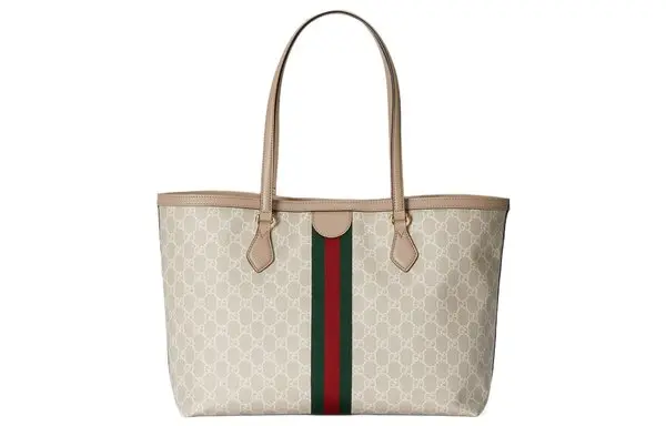 Gucci Ophidia Medium Gg Tote - Beige/white