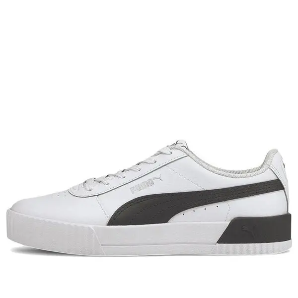 PUMA Carina L Low Top Sneakers - White/black/silver