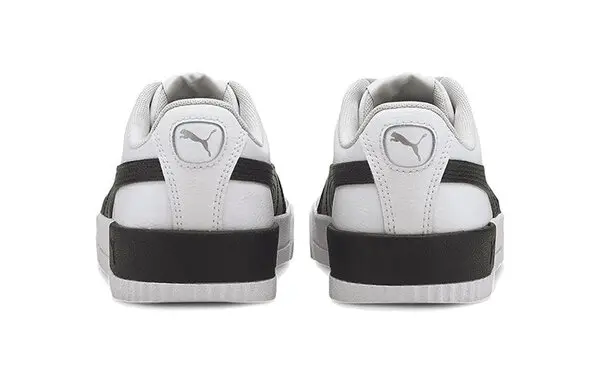 PUMA Carina L Low Top Sneakers - White/black/silver