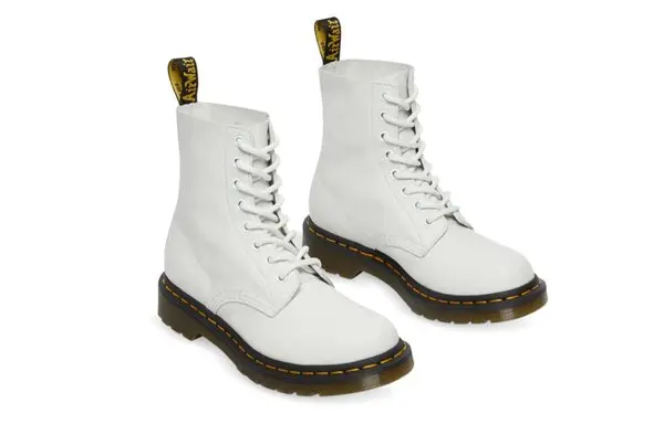 Dr. Martens 1460 Original Lace Up Boots - White
