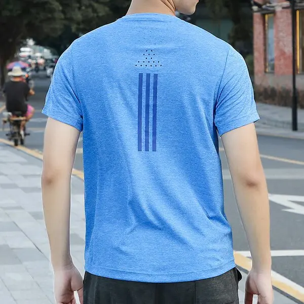 Adidas Training Sports Short-sleeve Tee - Blue