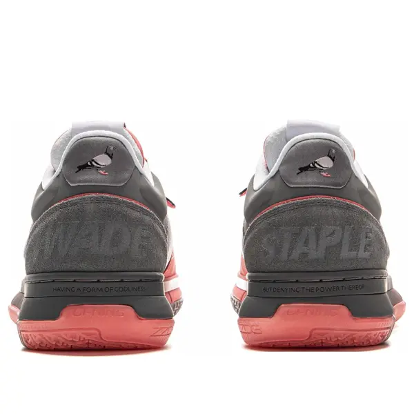 LI-NING X Staple Way Of Wade 1 Low 'pigeon Feet' Sneakers - Pink/grey