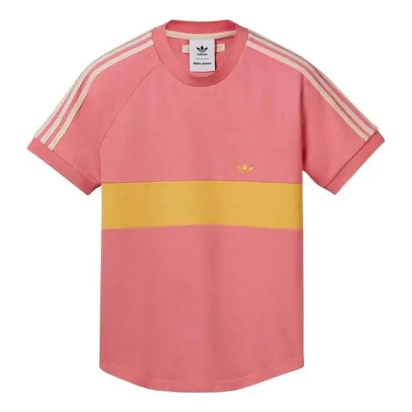 Adidas X Wales Bonner T-shirt 'pink Yellow