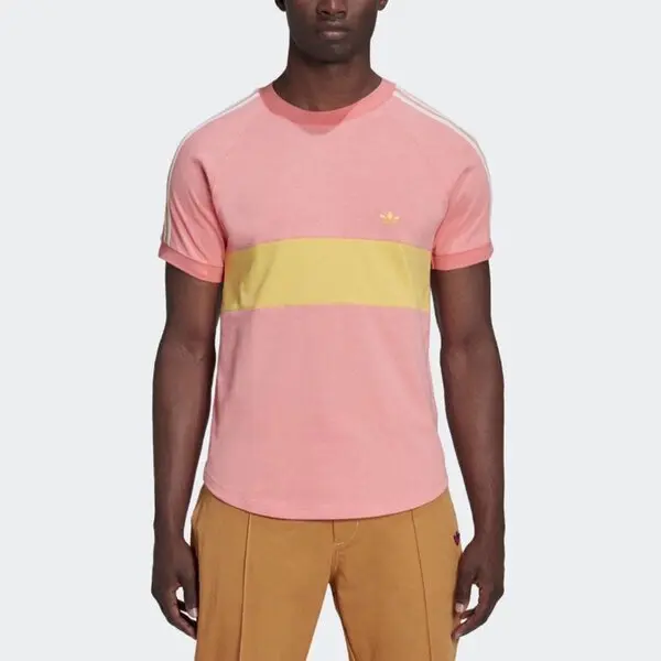Adidas X Wales Bonner T-shirt 'pink Yellow