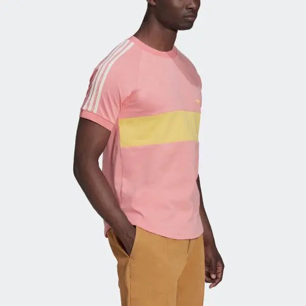 Adidas X Wales Bonner T-shirt 'pink Yellow