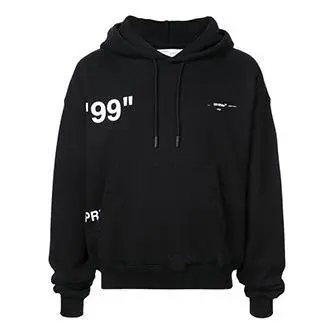 Off-White Hoodie With Graphic Print