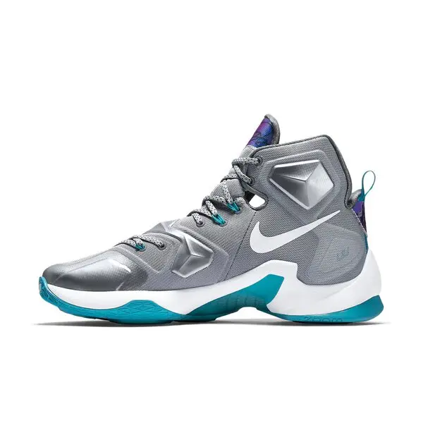 Nike Lebron 13 "hologram" High Top Athletic Sneakers - Wolf Grey/white/blue
