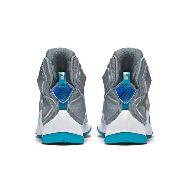 Nike Lebron 13 "hologram" High Top Athletic Sneakers - Wolf Grey/white/blue