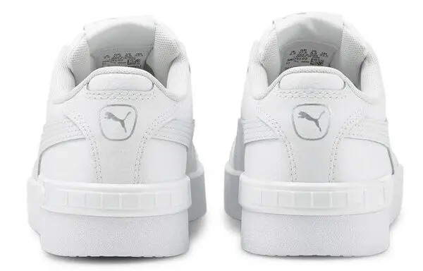 PUMA Jada Silver Platform Sneakers - White