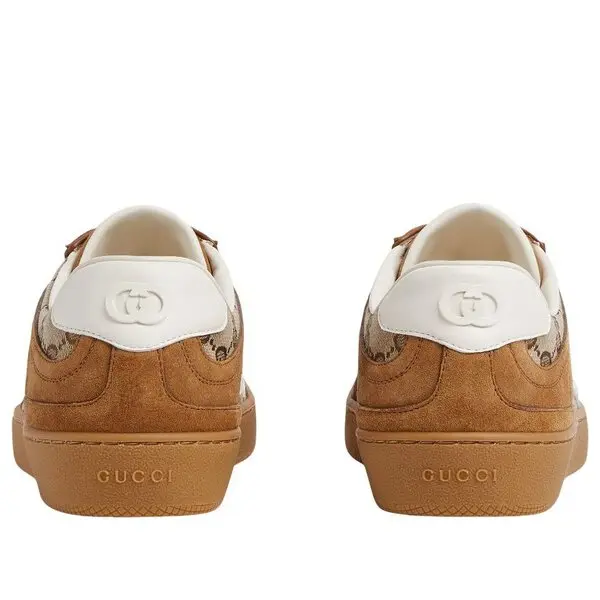 Gucci G75 Suede Sneakers - Brown