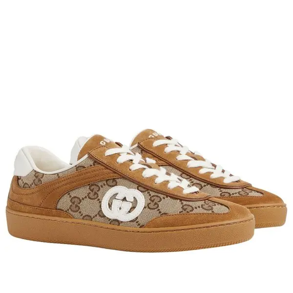 Gucci G75 Suede Sneakers - Brown