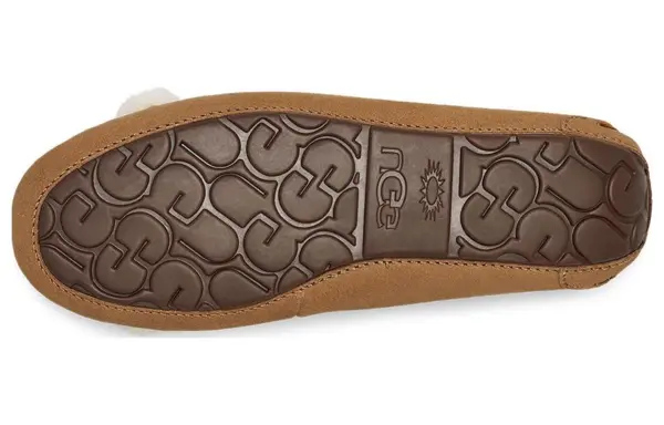 UGG Dakota Fur Bow Slipper - Chestnut