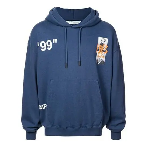 Off-White 99" Graphic Hoody - Blue