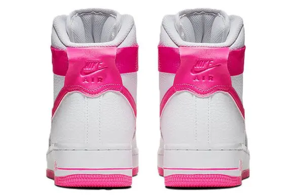 Nike Force 1 High Top Sneakers - White/pink