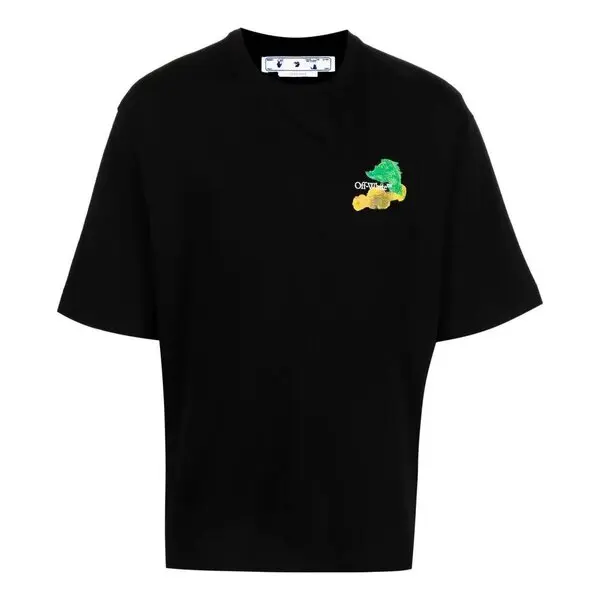 Off-White Ss23 Brush Arrows Logo Print Tee - Black/multi