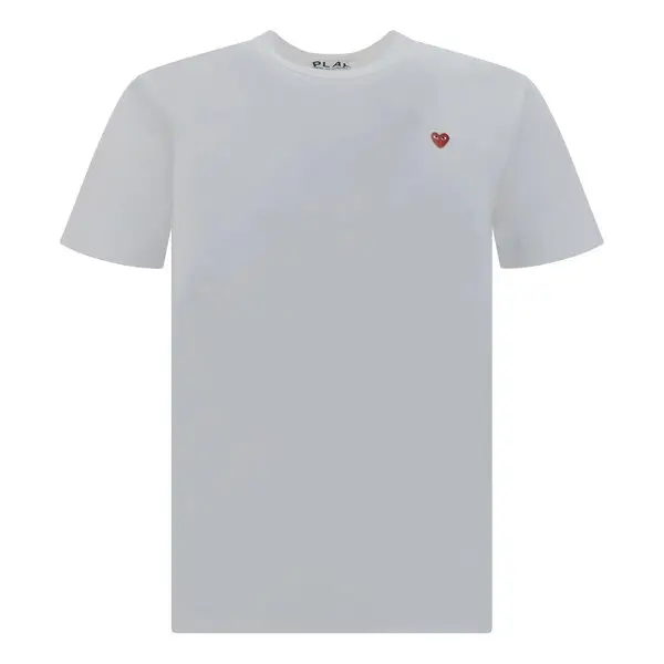 Play Comme Des Garcon Ss25 Small Heart T-shirt - White