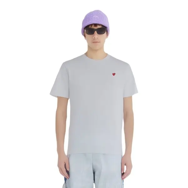 Play Comme Des Garcon Ss25 Small Heart T-shirt - White