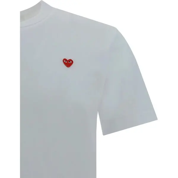 Play Comme Des Garcon Ss25 Small Heart T-shirt - White