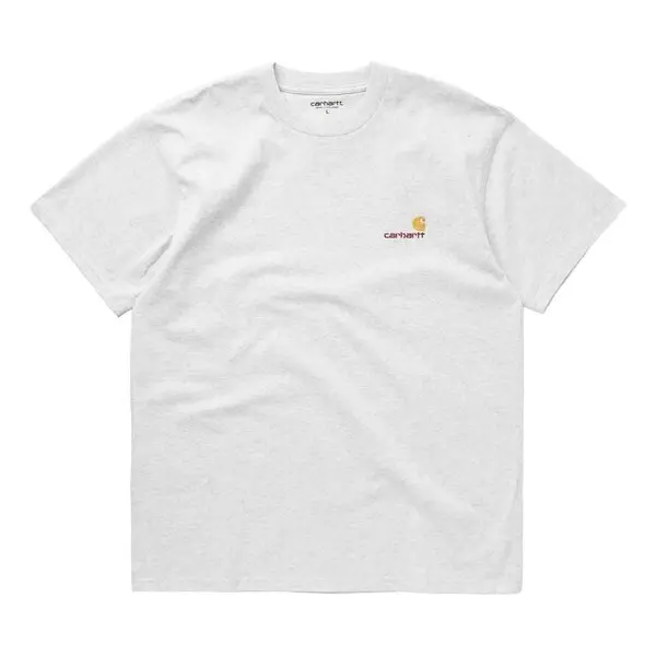 Carhartt Work In Progress American Script Short Sleeve T-shirt - Gray